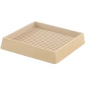 Shepherd Hardware Rubber Caster Cups Off-White Square , 2PK 9168 | Zoro