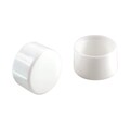 Shepherd Hardware Hardware Plastic Leg Tip White Round 4 pk 9744 | Zoro