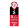 Retail First Inc Black/Red Ace Curbside Beacon Signage Kit Plastic 1000 ...
