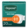 Depend Incontinence Protection with Tabs, Small/Medium, 19 in. to 34 in ...