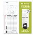 Lathem Time Time Cards for Lathem 7000E and 7500E Time Clocks, 3.38 x 8 ...