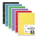 Mead Spiral Notebook, 1 Sub, Medium/College, Assorted, 10.5x8, 70 Shts ...