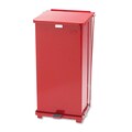 Rubbermaid Commercial Defenders Biohazard Step Can, Square, Steel, 24 ...