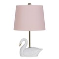 Lamps Per Se 20" White Swan Lamp LPS-351 | Zoro