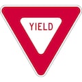 Lyle Traffic Sign, 30 x 30In, R/WHT, Yield, R1-2 R1-2-30HA | Zoro