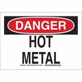 Brady Danger Sign, 10 in H, 14 in W, Plastic, Rectangle, English ...