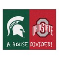 Fanmats Michigan State-Ohio State Divided Rug 22316 | Zoro