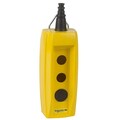 Schneider Electric Empty pendant control station, Harmony XAC, plastic, yellow, 2 cut outs, for ...