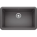Blanco Ikon Silgranit 30" Apron-Front Farmhouse Kitchen Sink - Cinder ...