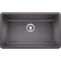 Blanco Precis Silgranit Super Single Undermount Kitchen Sink - Cinder ...