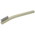 Weiler Small Hand Wire Scratch Brush Stainless Steel Fill Wood Block ...