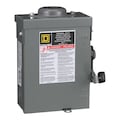 Square D Safety switch, general duty, non fusible, 30A, 2 pole, 3hp ...