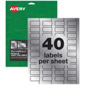 Avery Durable Metallic Asset Tag Labels, PK320 61523 | Zoro