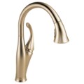 Delta Single Handle Pull-Down Kitchen Faucet w 9192-CZ-DST | Zoro