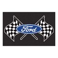 Fanmats Ford Flags Starter Rug 19"x30" - Black 15851 | Zoro