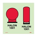 Nmc Symbol Halon Bottles In Protected Ar.. Imo Label, IMO117P IMO117P ...
