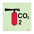 Nmc Symbol Fire Extinguisher Co2 Imo Label, 6 in Height, 6 in Width ...