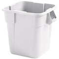 Rubbermaid Commercial Square Container, 28 gal., 21"x21"x2" RUB128CW | Zoro