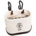 Klein Tools Canvas Bucket, Aerial Oval Tool Bucket with Hooks, Molded ...