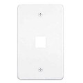 Allen Tel Versatap Faceplate, 1-Port, White AT30-1-15 | Zoro
