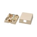 Allen Tel Modular Surface Jack, 4-Conductor, Ivory AT468-4 | Zoro