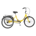 Husky Bicycles Industrial Tricycle, 600 lb Cap, 26" Wheels, Yellow ...