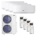 Durastar 48000 BTU Cooling / 48000 BTU Heating Four Zone Mini Split ...