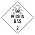 Nmc PLACARD, POISON GAS 2, DL132TB100 | Zoro