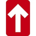 Nmc Directional ARROW Graphic Floor Sign, TexWalk, Red, 10pk, 6 H x 4 W ...