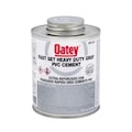 Oatey LOW VOC PVC SOLVENT CEMENT, 16 OZ CAN, TRANSLUCENT LIQUID, GRAY ...