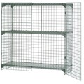 Global Industrial 1-Tier 2 Door Wire Mesh Security Locker ...