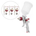 Intertool HVLP Air Spray Gun, 1.3, 1.4, 1.7 mm Air Caps, 600 cc Cup ...