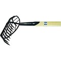 Down East Clam Rake 5' WBasket 10Round Tooth R-10TB | Zoro