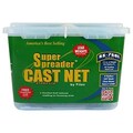 Fitec Rs750L Super Spreader Cast Net 8'X38 Mesh, Clear Mono 75 Lb Lead ...