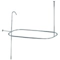 Kingston Brass Oval Shower Riser W/ Enclosure, Chrome ABT1040-1 | Zoro
