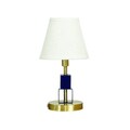 House Of Troy Bryson Mini satin brass and navy blue accent lamp B208-SB ...