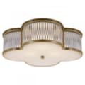 Visual Comfort Basil 17" Flush Mount in Natural Brass and C AH 4015NB ...