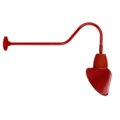 Rab GOOSENECK STYLE2 13W WARM LED 15" AC SHADE RECT REFL RED ...