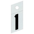 Midwest Fastener 1" - "1" Slanted Black Reflective Numbers 12PK 393255 ...