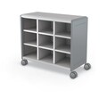 Mooreco Compass Cabinet Maxi H2 With Cubbies Cool Grey 36.1in H x 42in ...