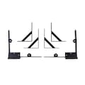 Nuvo Iron BLACK GALVANIZED STEEL GATE CORNER FRAME BRACE AND HINGE KIT ...