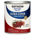 Rust-Oleum Interior Paint, Satin, Colonial Red, 1 qt 267333 | Zoro