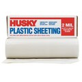 Husky 10' x 100' Clear Husky 2-Mil Low Density Plastic Sheeting RS210C ...