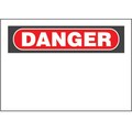 Panduit Adhesive Sign, Polyester, 'Danger (header only)', 20"x14 ...
