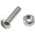 Motormite 1/4"-20 x 1 in Oval Machine Screw, Plain Steel 44418 | Zoro