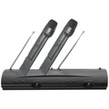 Pyle Professional Dual-Channel VHF Wireless Handheld Microphone System ...