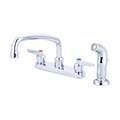 Central Brass Two Handle Cast Brass Kitchen Faucet in Chrome 0128-LE1 ...