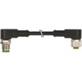 Murr Elektronik M12 male 90° / M12 female 90°, PUR 4x0.34 bk UL/CSA ...