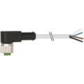 Murr Elektronik M12 female 90° with cable, PUR 4x0.34 gy UL/CSA+drag ...