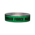 Presco Green Detectable Tape " Caution Buried Force Main Below", 12PK ...